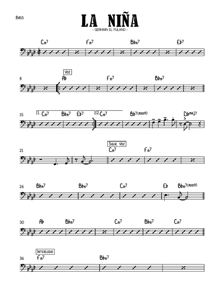 La Niña - Bass | PDF