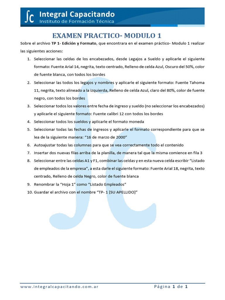 Consignas TP 1 - Edicion y Formato | PDF