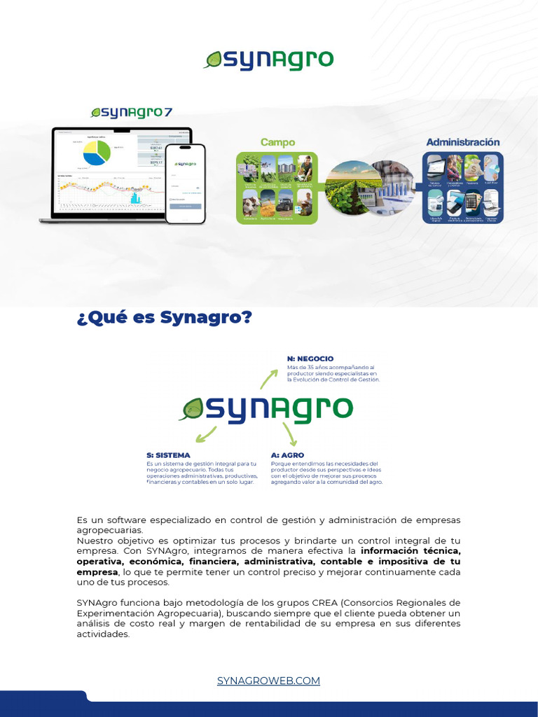 Brochure 2024 - Synagro | PDF | Contabilidad | Business