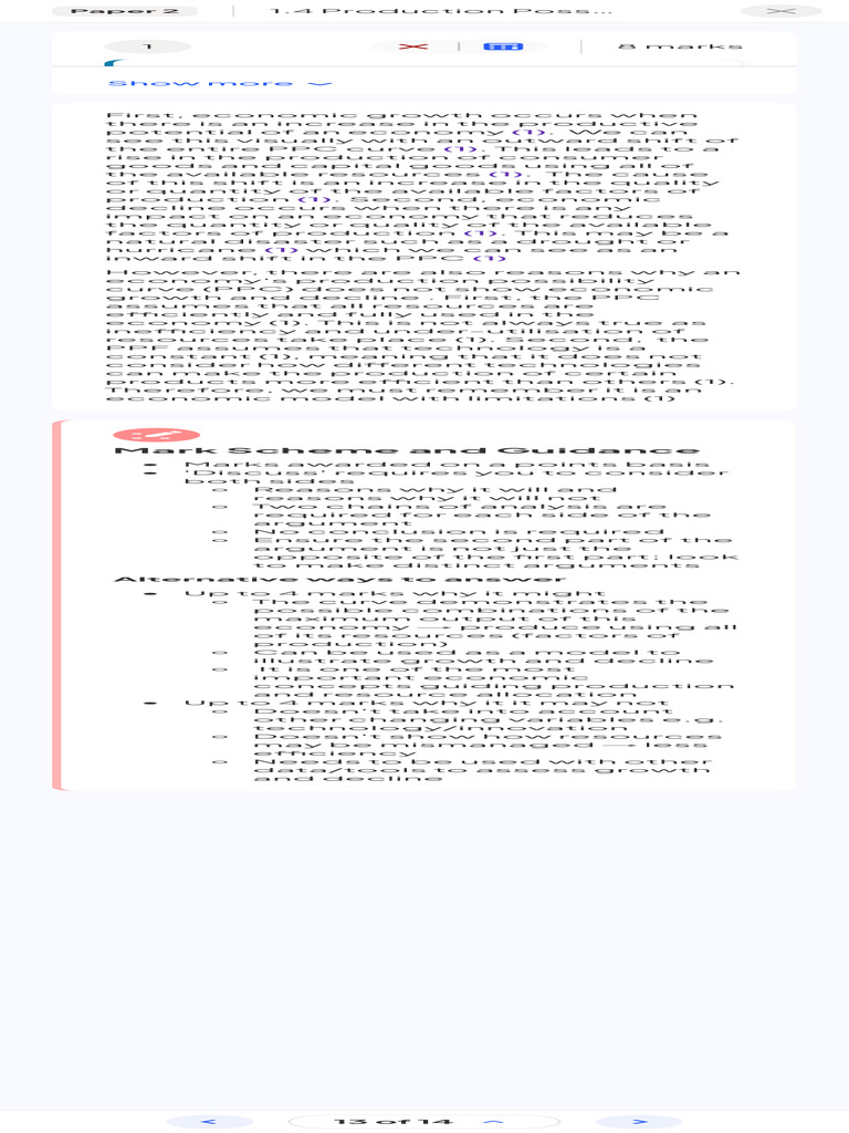 IGCSE Economics PPC Exam Questions | PDF | Economies | Economics
