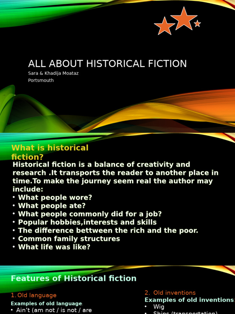 Features and Examples of Historical Fiction | PDF