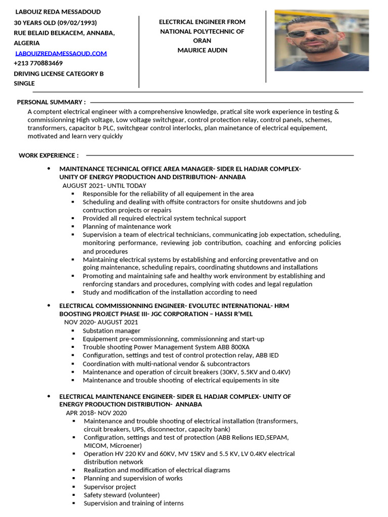 Electrical Commissioning Engineer | PDF | Electrical Engineering ...