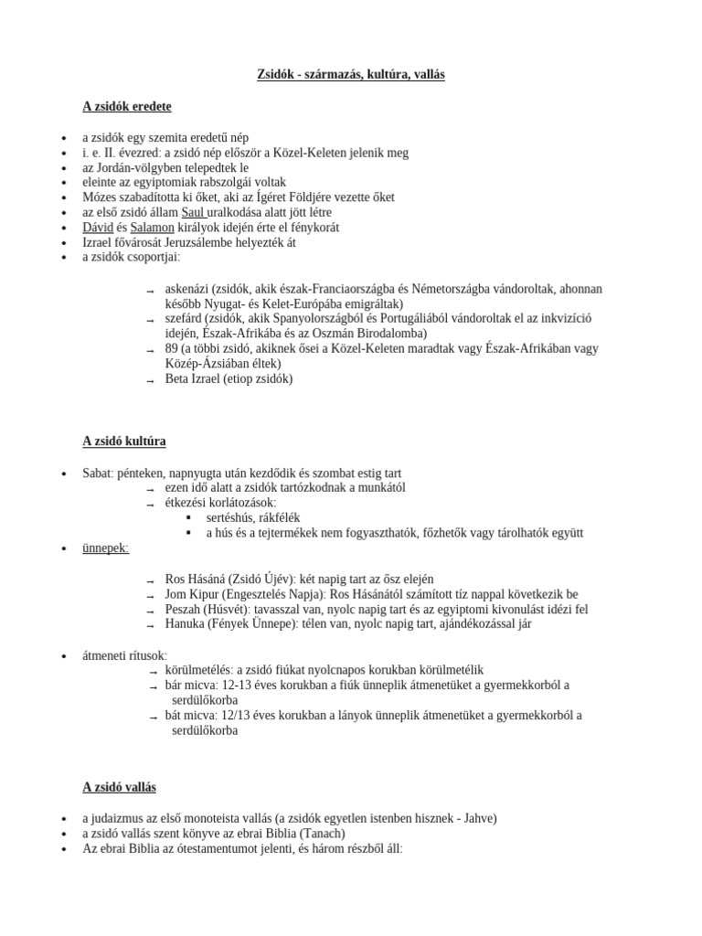 A Zsidók Eredete.1 | PDF