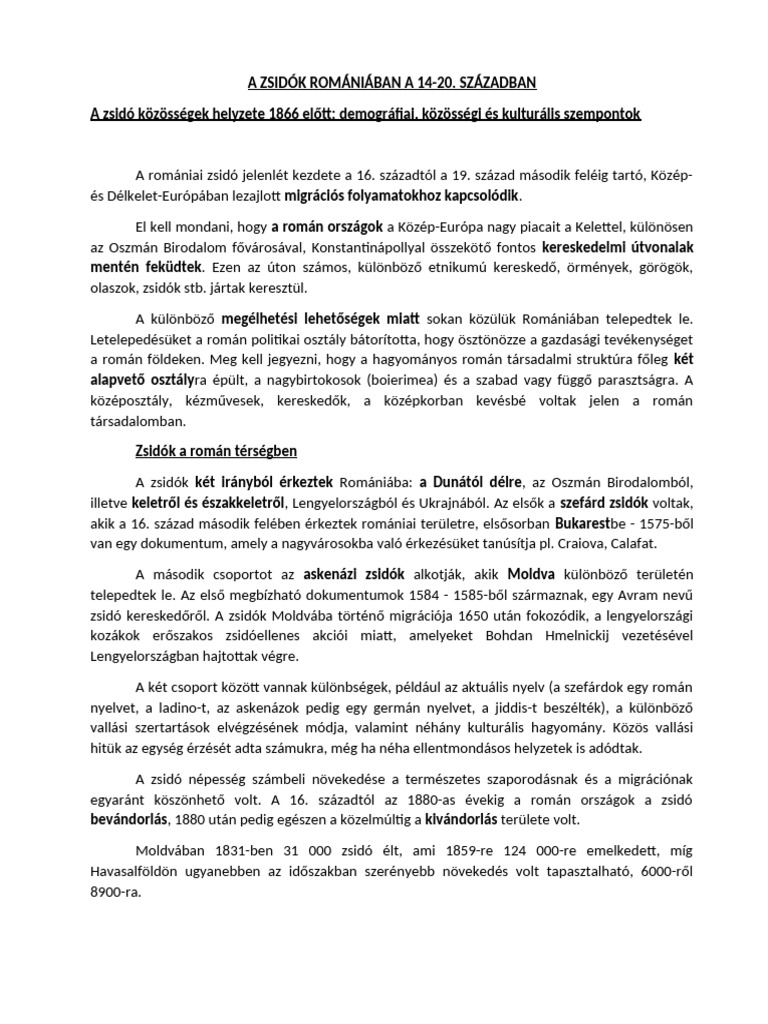 A Zsidók Romániában.5 | PDF