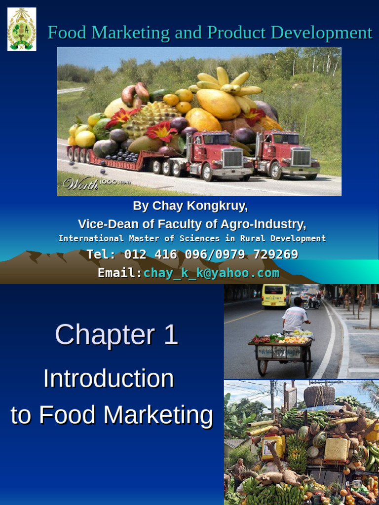 Introduction to Food Marketing | PDF | Marketing | Market (Economics)