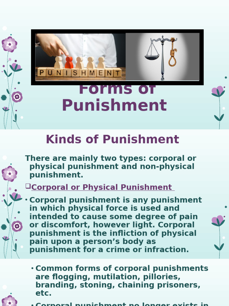Types of Punishment | PDF | Fine (Penalty) | Punishments