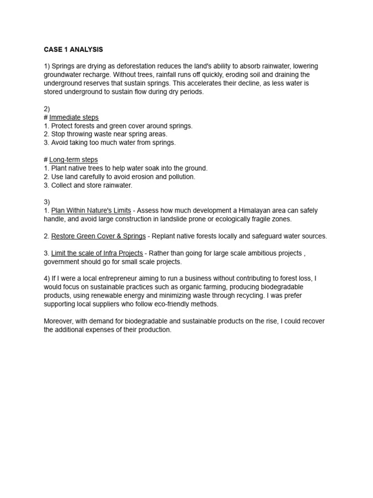 Case 1 Analysis | PDF