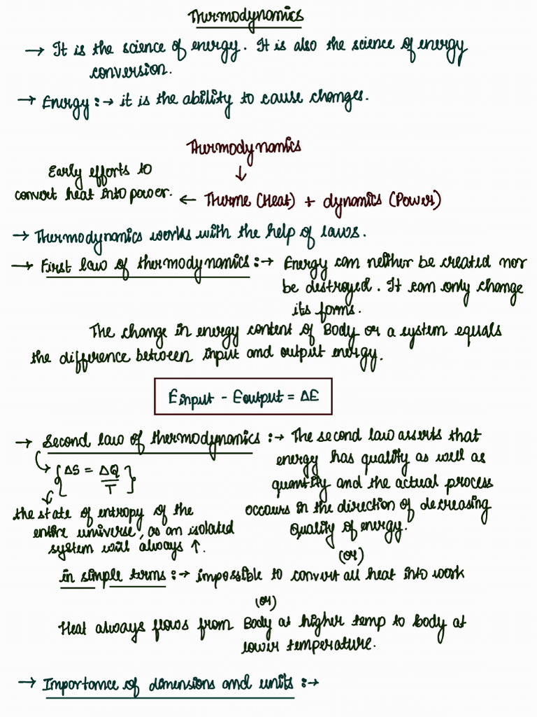Thermodynamics Chapters 1-3 | PDF