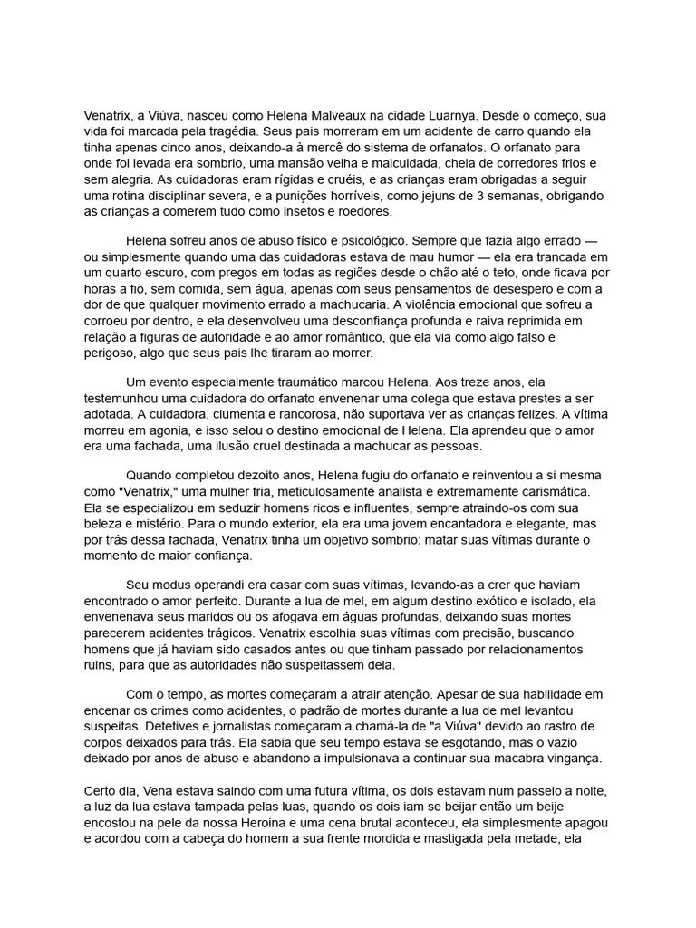 Venatrix história | PDF | Amor