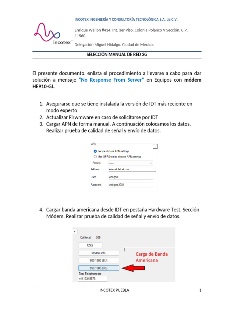 Solución a Error 3G en Módem HE910-GL | PDF | Tecnología de información ...