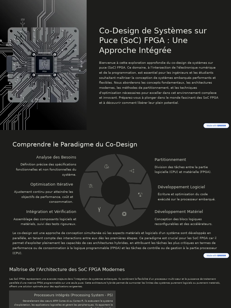Co-Design de SoC FPGA : Approche Intégrée | PDF | Parallélisme ...