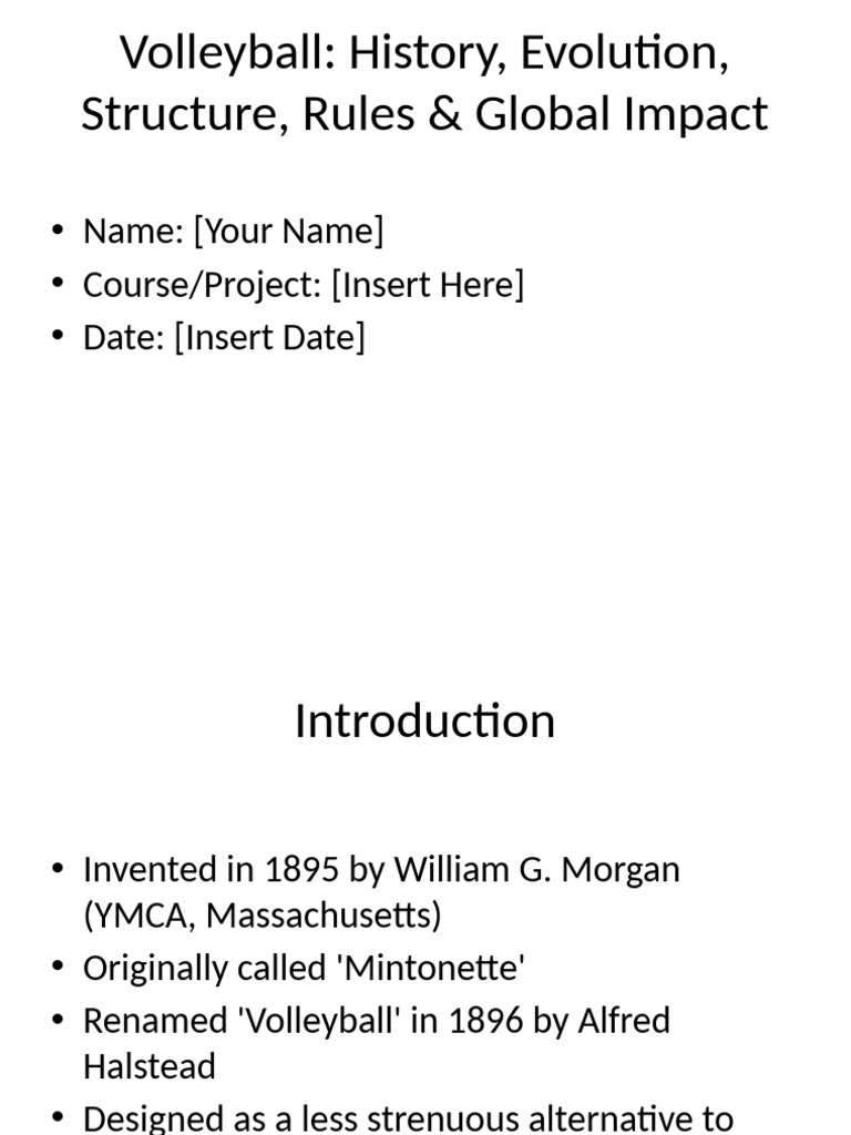 Volleyball Project Presentation | PDF