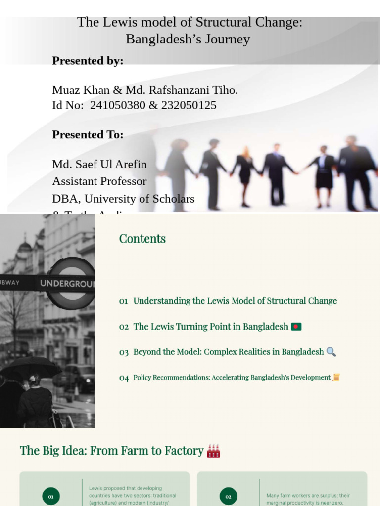 Bangladesh's Structural Change: Lewis Model | PDF