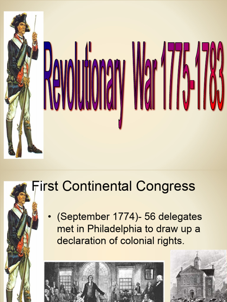 Revolutionary War Part 1 | PDF