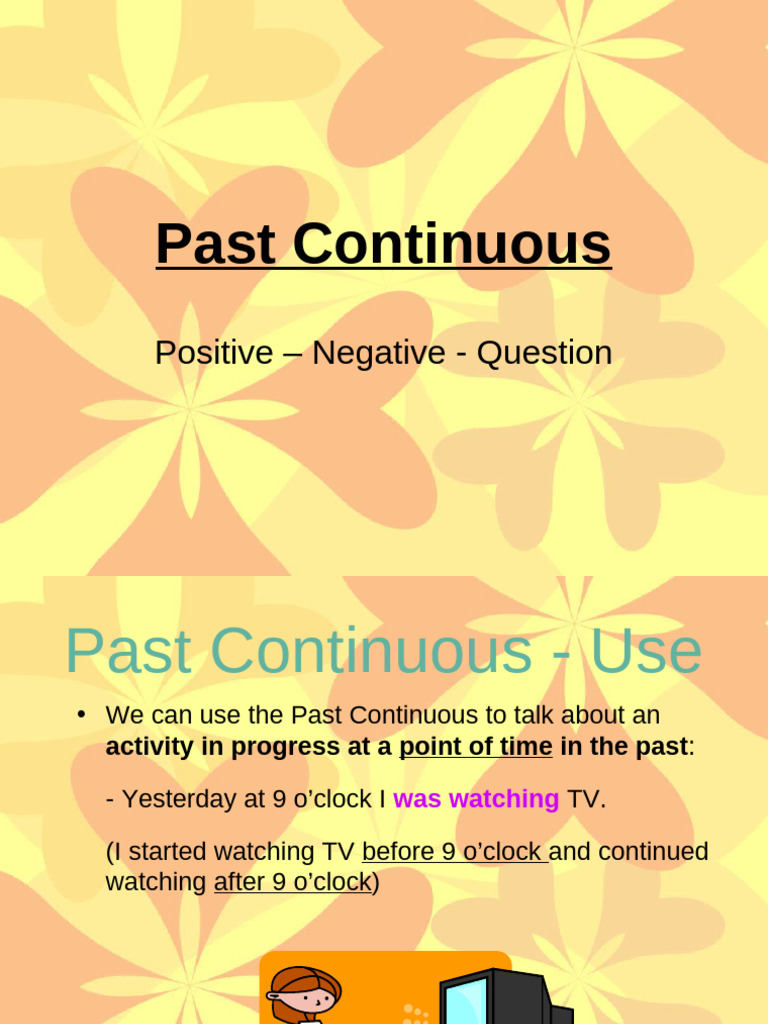 Past Continuous Tense Explained | PDF