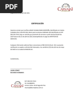 Ejemplos de Certificación Personal | PDF