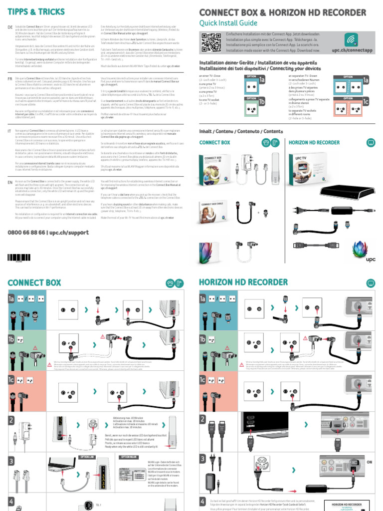 Connect Box Quick Installation Guide | PDF | Wi Fi | Wireless Networking