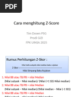 Tabel WHO Dan Contoh Zscore LENGKAP | PDF