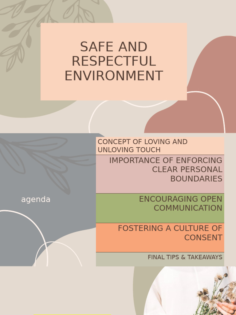 Loving vs. Unloving Touch Guidelines | PDF | Communication ...