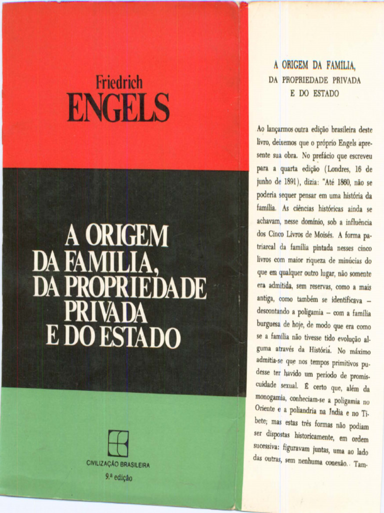 05 - A Origem Da Familia, Da Propriedade Privada e Do Estado - Friedrich Engels | PDF