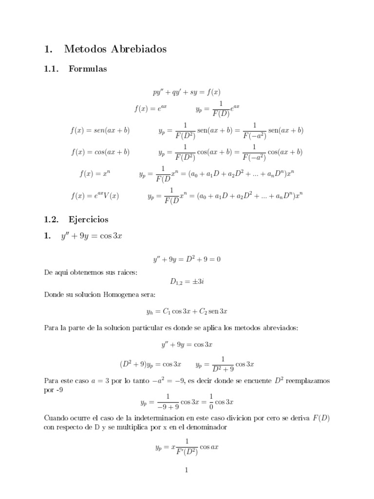 ecuaciones diferenciales de segundo orden | PDF