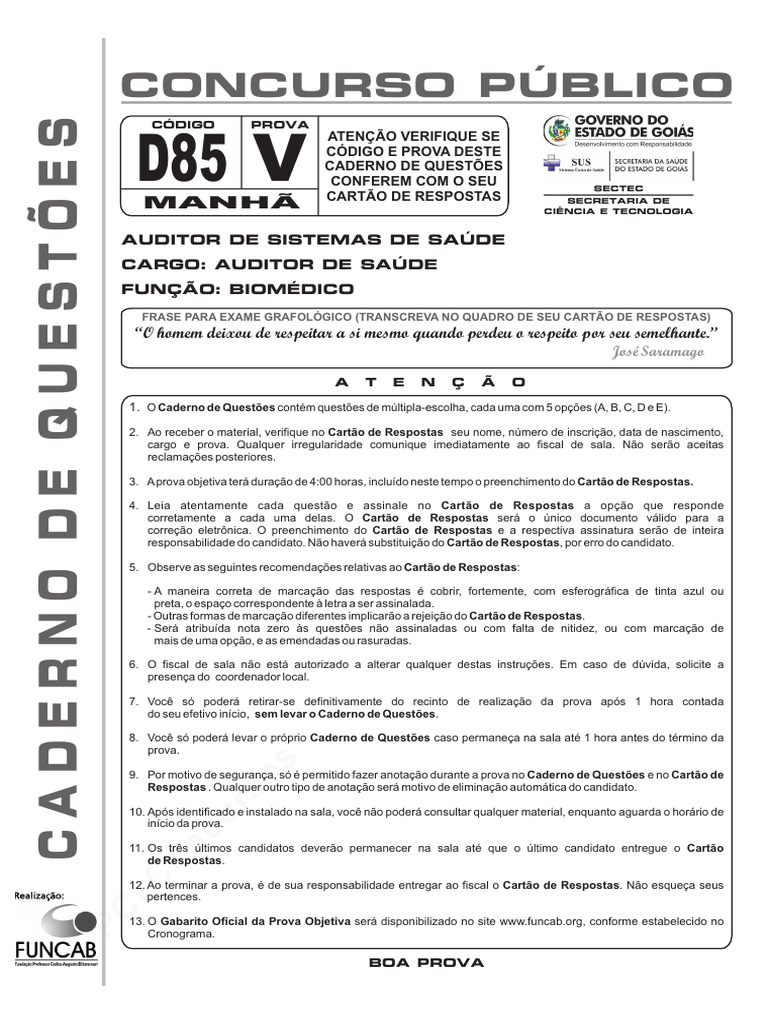 d85_biomedico_v | PDF | Gestão de recursos humanos