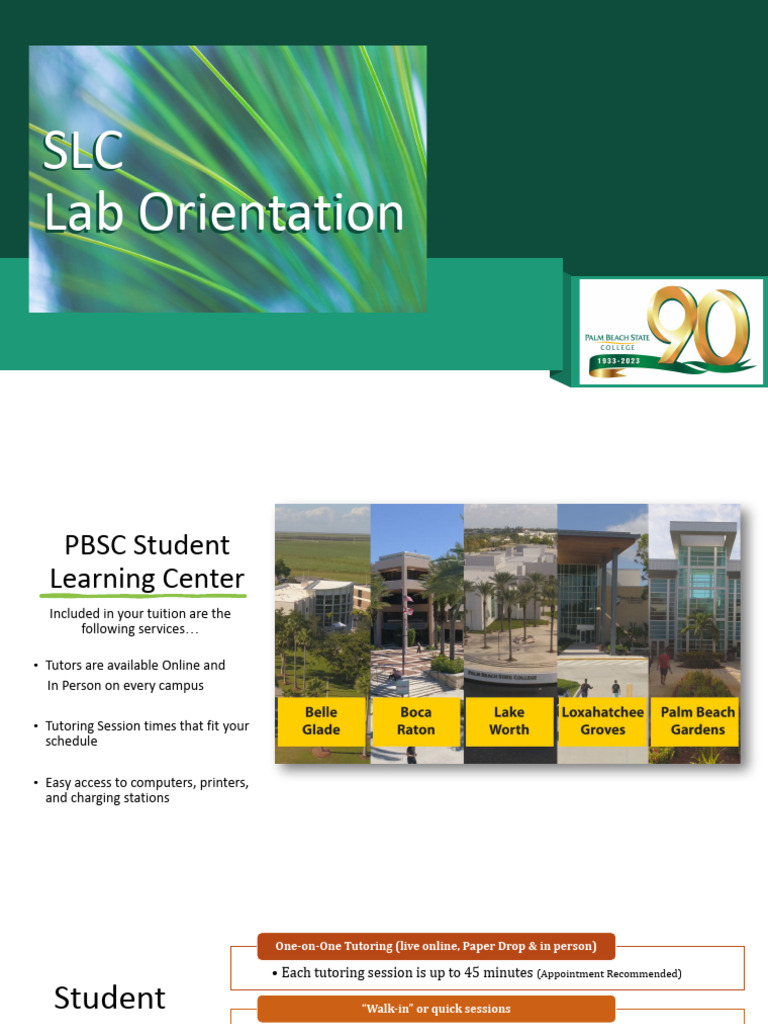 PBSC Student Learning Center Overview | PDF | Computing