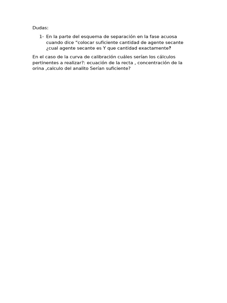Dudas | PDF