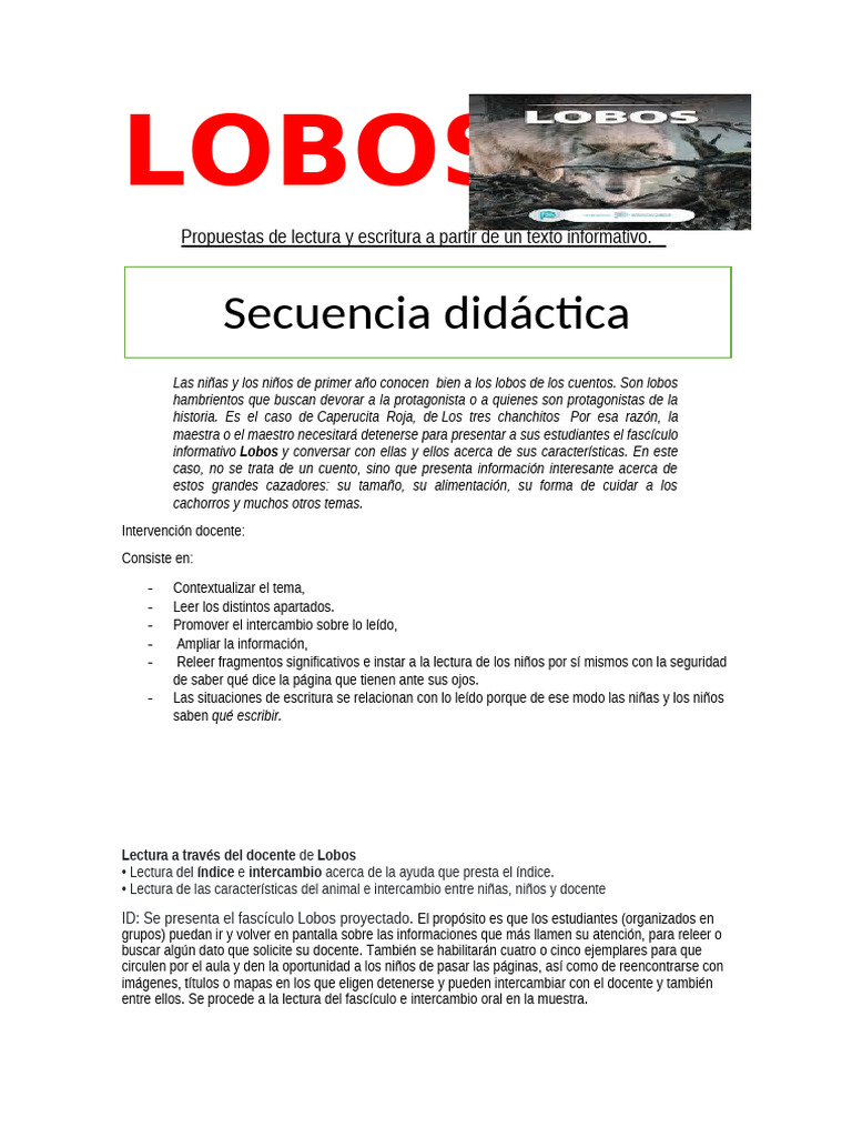 Lobos | PDF | Información