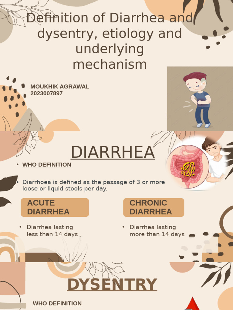 Diarrhea and Dysentery: Causes & Mechanisms | PDF | Diarrhea | Diseases ...