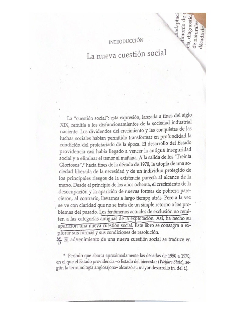 Cuestionnn, La Nueva Cuestion Social, Introducción | PDF