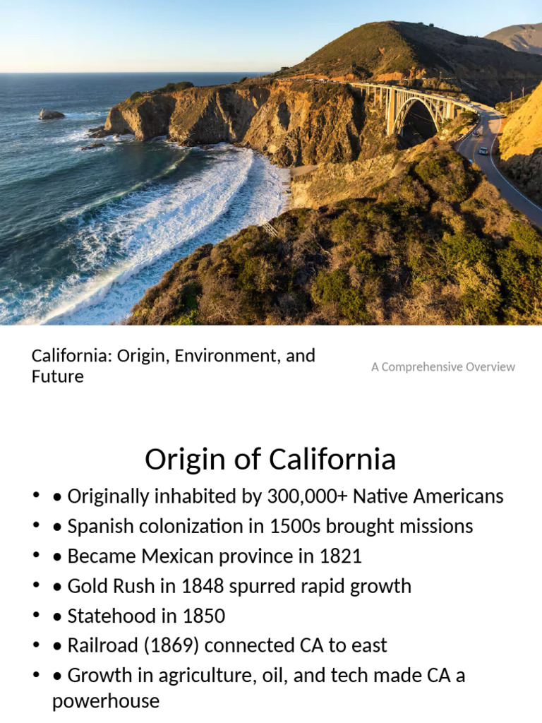 California's History and Environmental Challenges | PDF