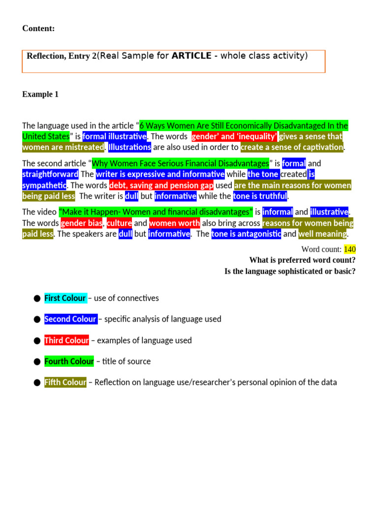 SBA - Reflection Two Colour-Coded Activity | PDF | Poetry | Human ...