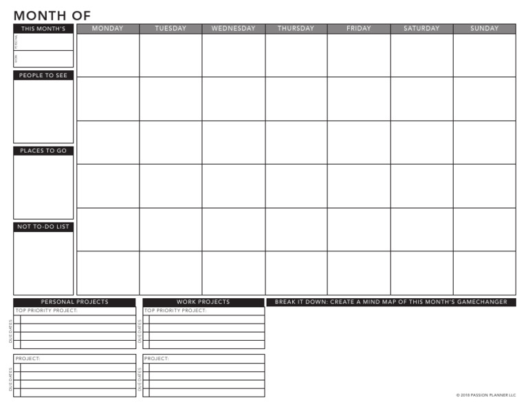 Monthly Planning and Priorities Guide | PDF