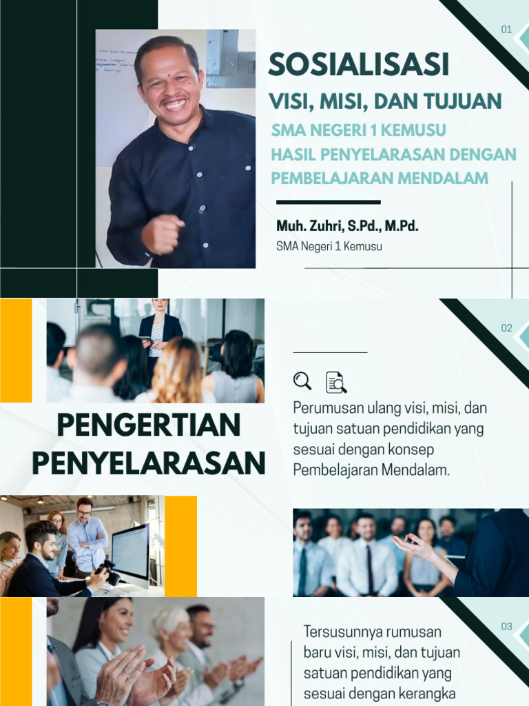 Visi, Misi, Dan Tujuan Sman 1 Kemusu Penyelarasan PM | PDF