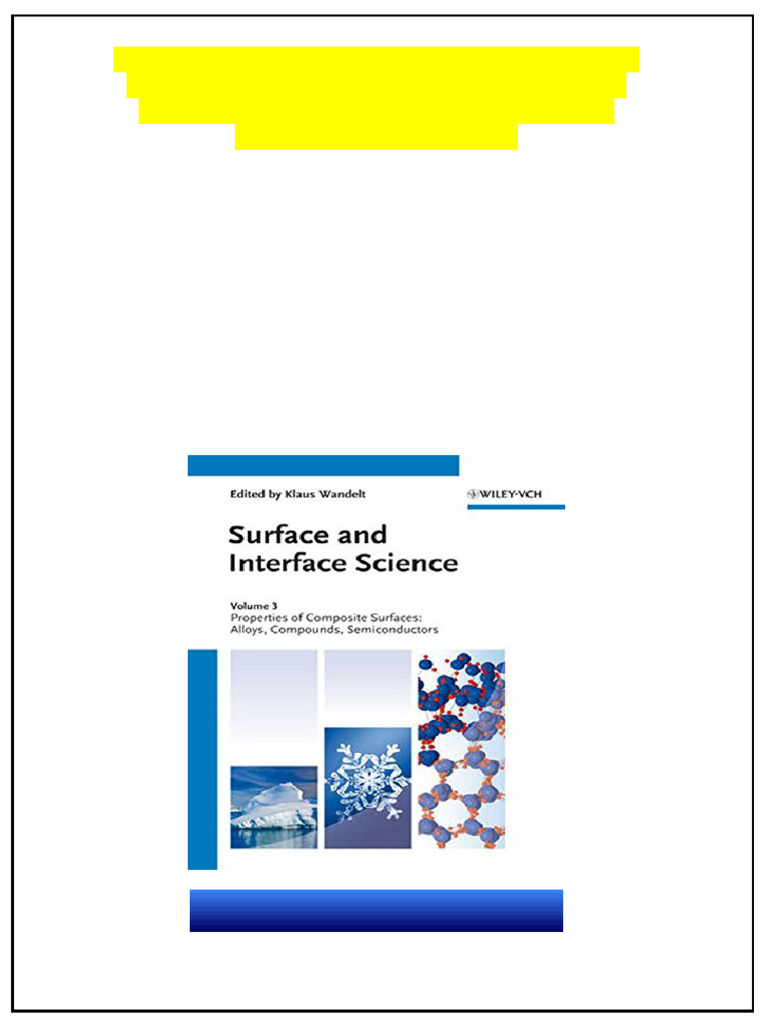 Surface and Interface Science Volume 3 and 4 Volume 3 Properties of ...