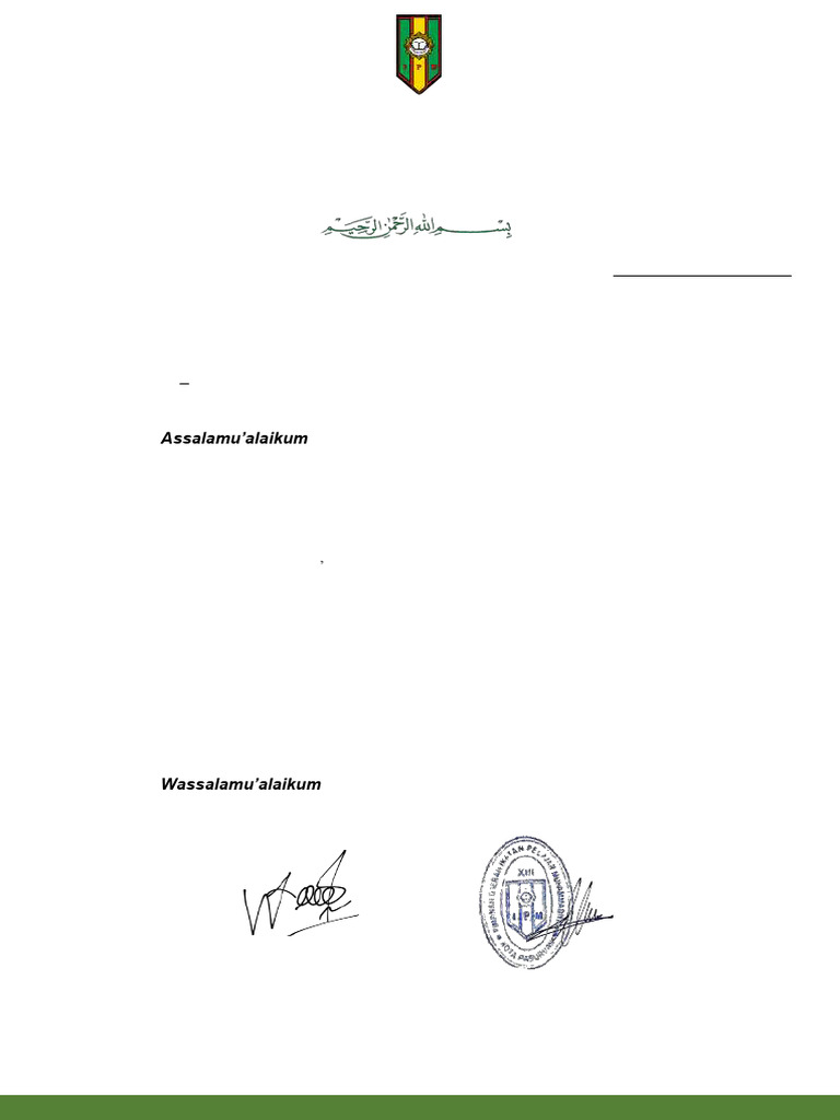 Surat Delegasi PR IPM - 1 | PDF