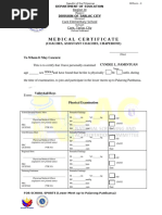 PFT Form 2025 | PDF | Physical Attractiveness | Metabolic Disorders