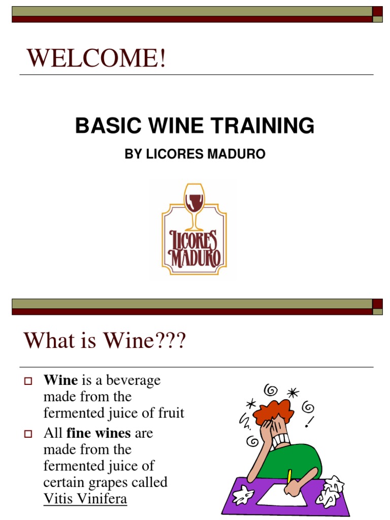 Basic Wine Training Guide | PDF | Aroma Of Wine | Wine Tasting