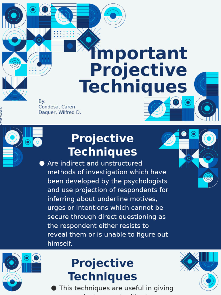 3.2 Important Projective Techniques | PDF | Neuroscience | Cognitive Psychology