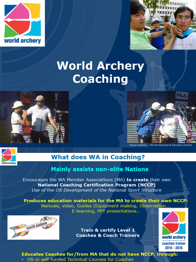 World Archery Coaching Certification Guide | PDF | Archery