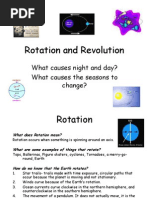 Earths Rotation and Revolution Quiz | PDF