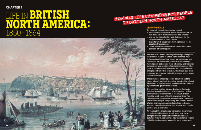 Life in British North America: 1850-1864 | PDF