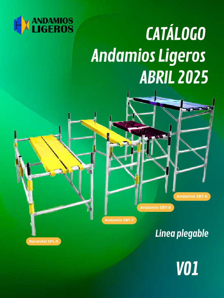 Andamios Ligeros Plegables 2025 | PDF | Andamio | Materiales