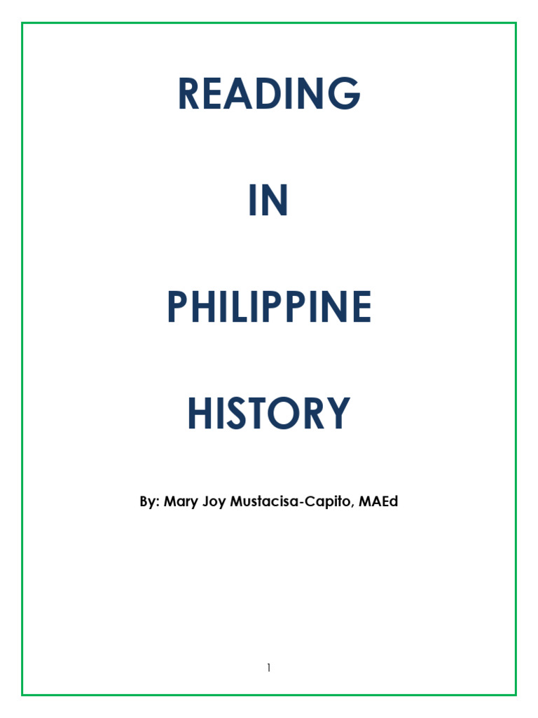 Evaluating Historical Sources in Philippine History | PDF | Philippines
