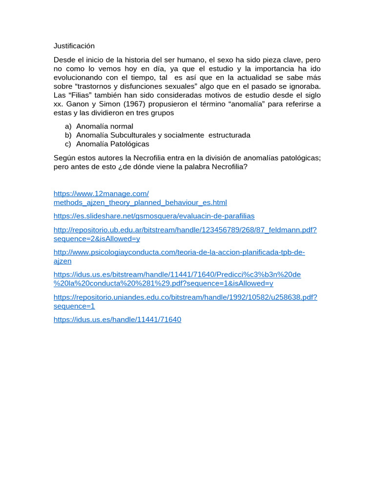 Análisis de la necrofilia como anomalía | PDF