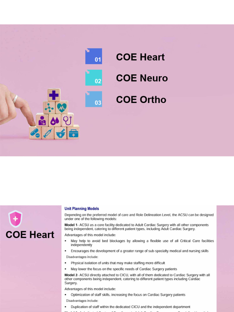 Hospital Center of Excellence Concept | PDF