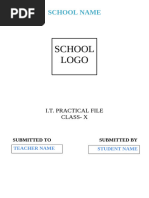 Class 10 IT Practicals | PDF