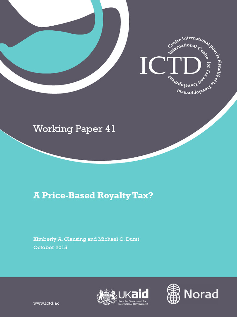 A Price-Based Royalty Tax | PDF | Taxes | Royalty Payment