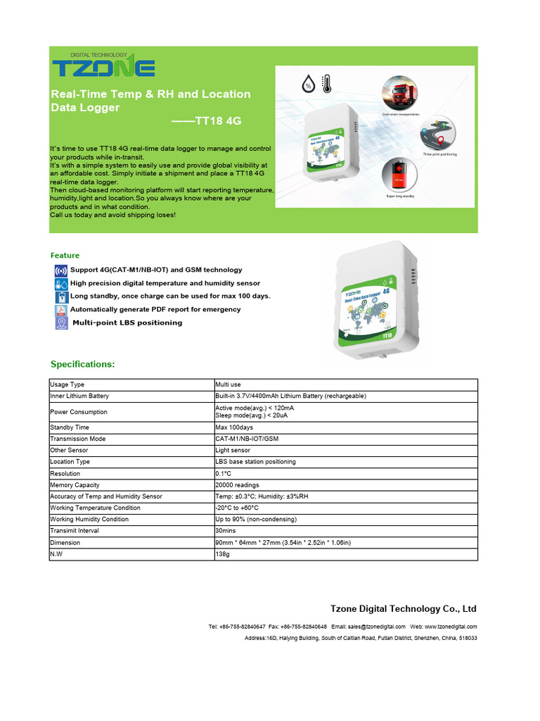 4G TT18 Datasheet | PDF